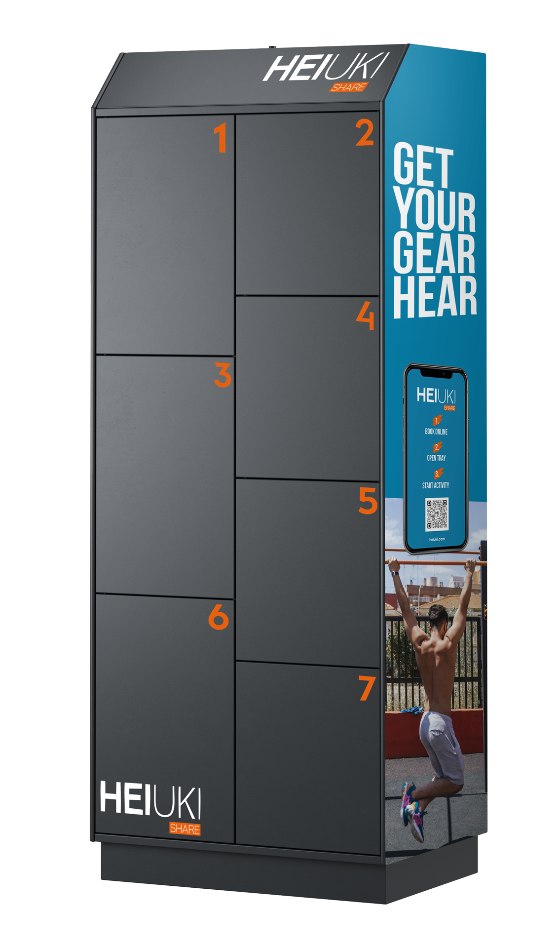HEIUKI sports vending machines: The innovative rental solution!